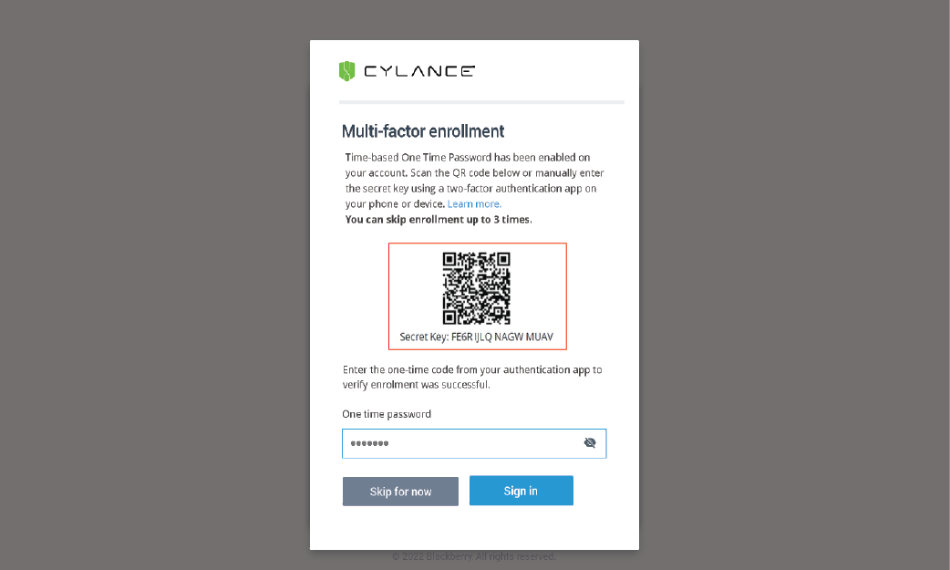 Enroll With Multi Factor Authentication
